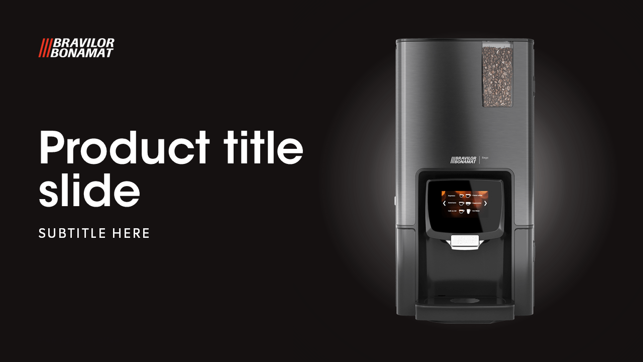 Iedereen professionele productpitches laten maken | Bravilor Bonamat